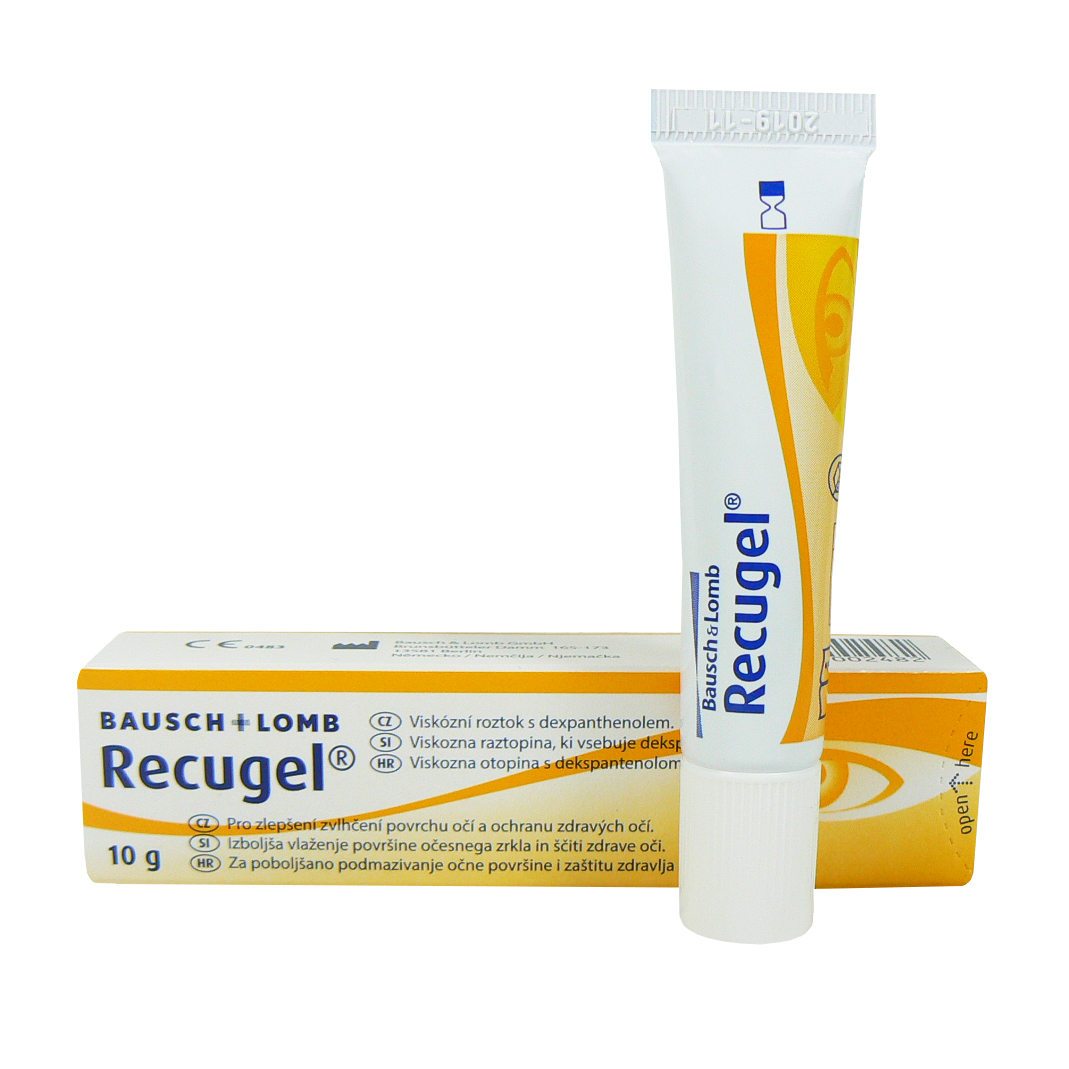 Recugel oční gel 10 g - Kontaktní čočka